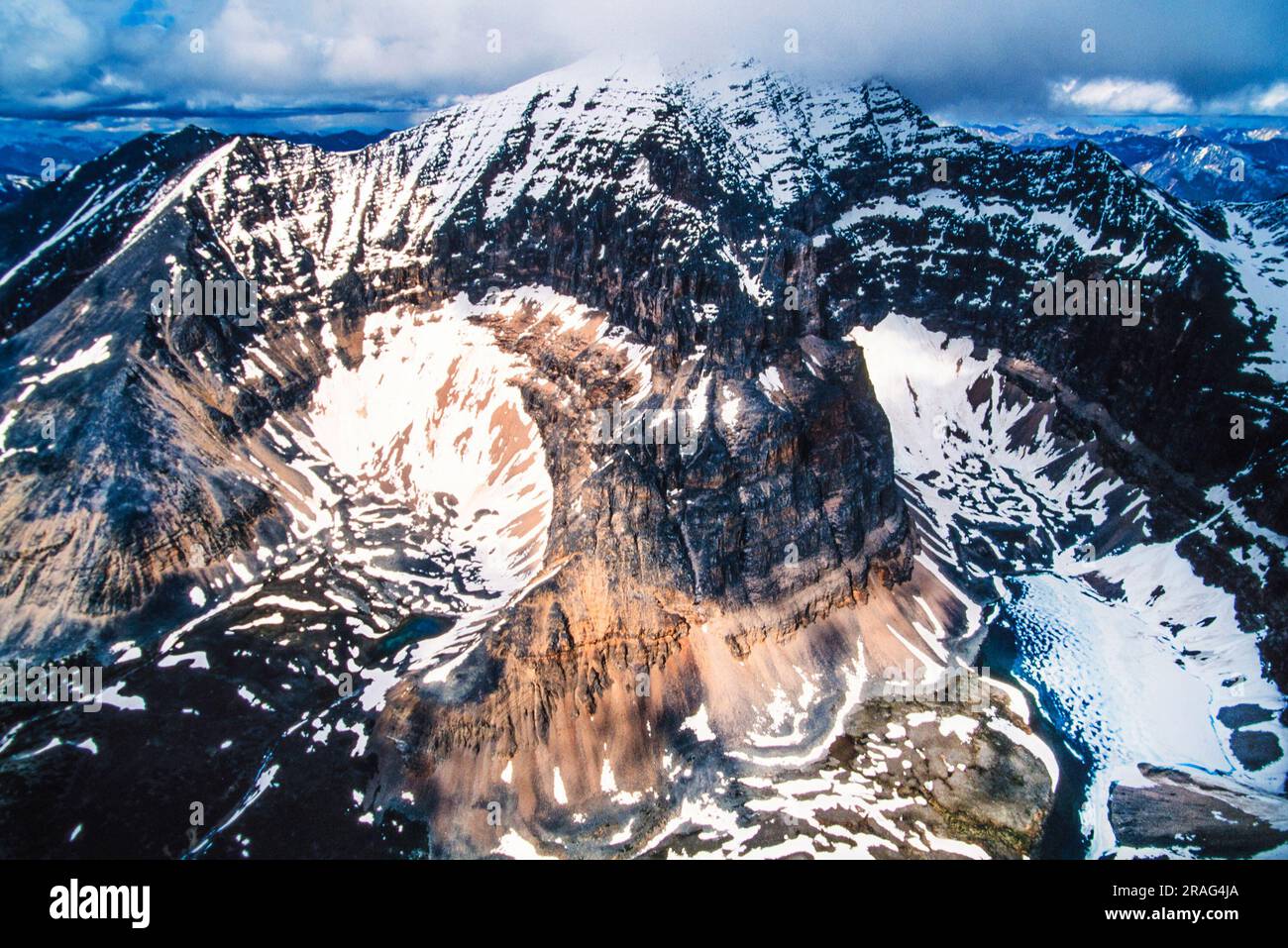 Aerial image of Mt. Edith Cavell, Alberta, Canada Stock Photo - Alamy