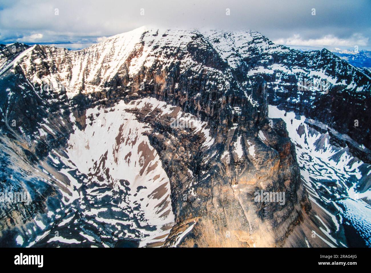 Aerial image of Mt. Edith Cavell, Alberta, Canada Stock Photo - Alamy