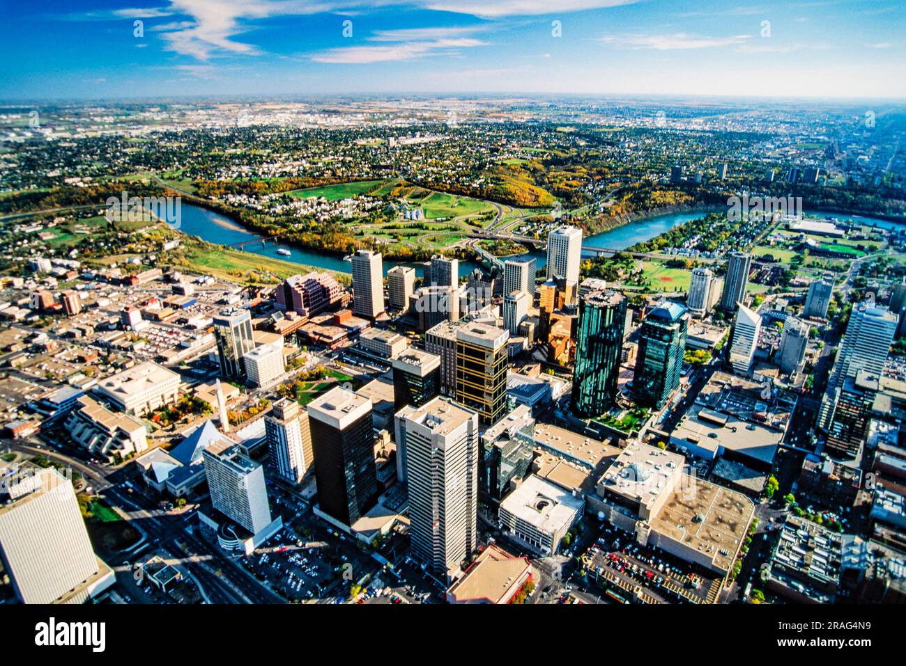 Aerial of downtown edmonton hi-res stock photography and images - Alamy