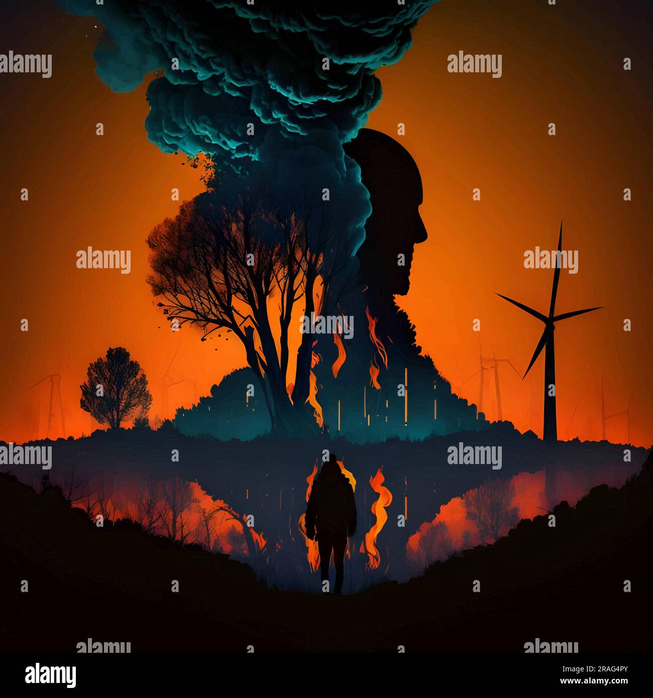 Life in ruins Stock Vector Images - Alamy