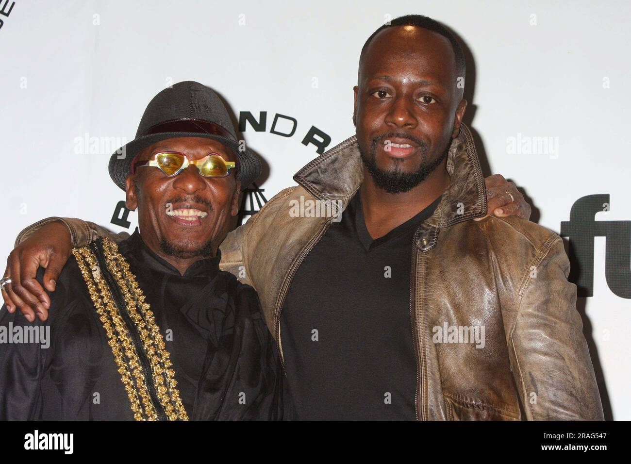 Jimmy Cliff and Wyclef Jean attend The 25th Annual Rock and Roll Hall of Fame Induction Ceremony ...