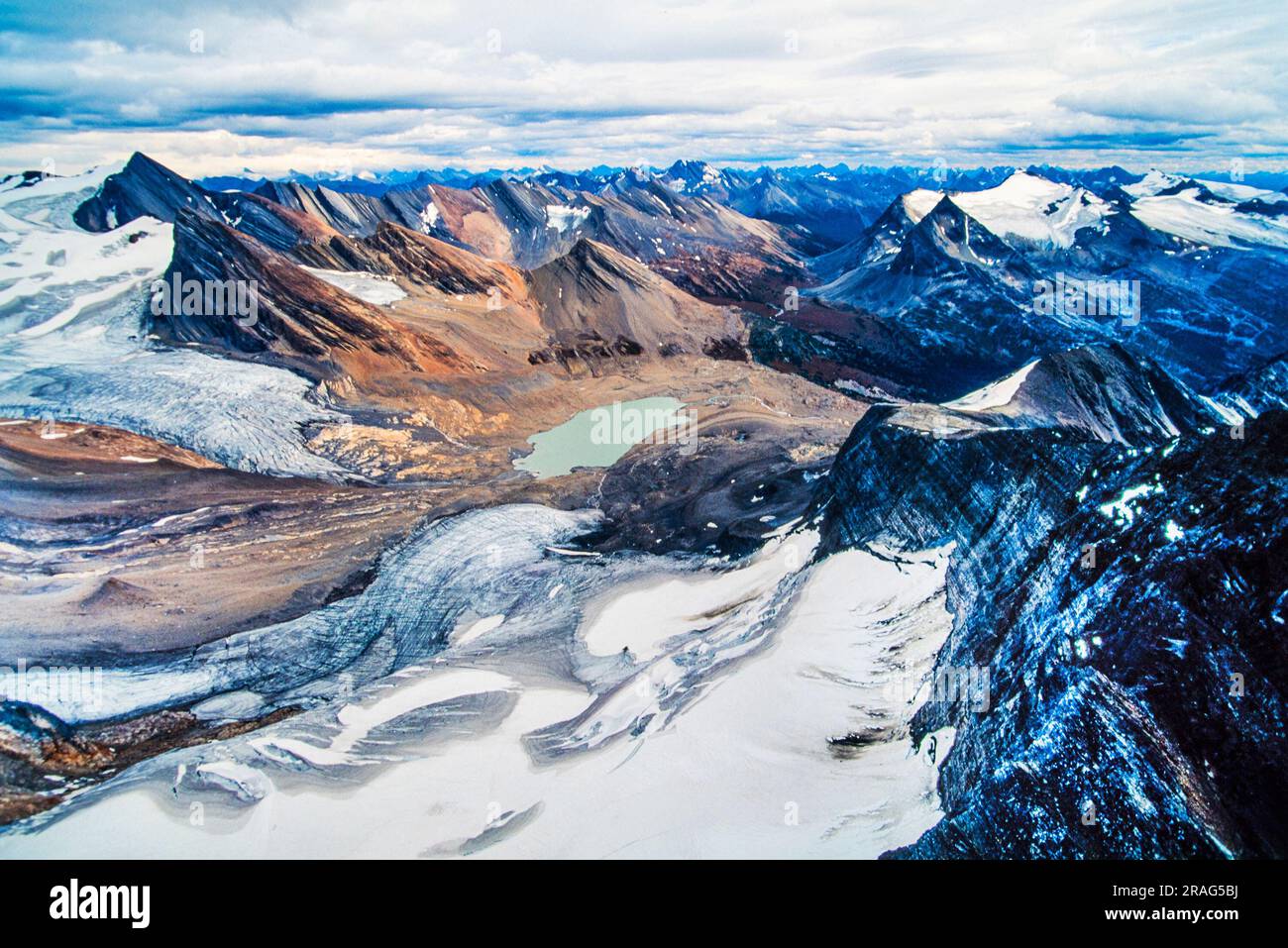 Aerial image of Jasper National Park area, Alberta, Canada Stock Photo ...