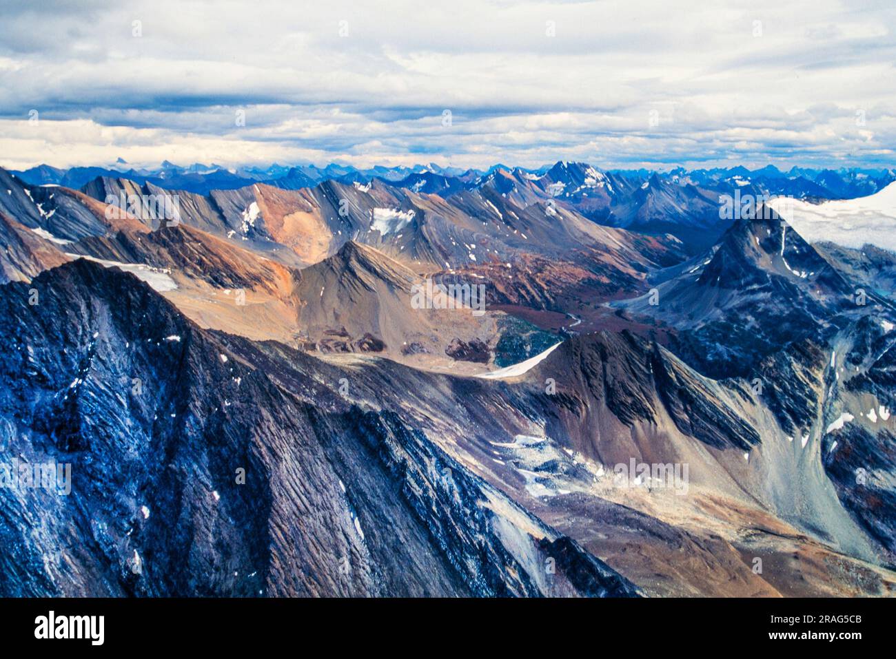 Aerial image of Jasper National Park area, Alberta, Canada Stock Photo ...
