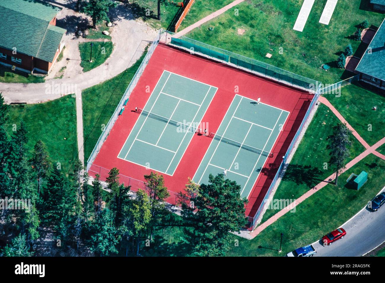 Aerial image of the Jasper National Park area, Alberta, Canada Stock ...