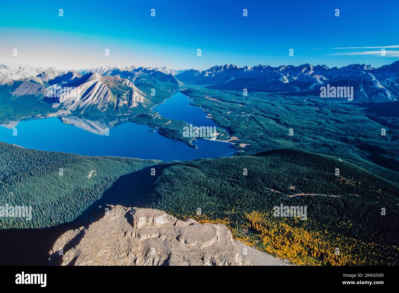 Aerial image of Kananaskis Range, park, Alberta, Canada Stock Photo - Alamy