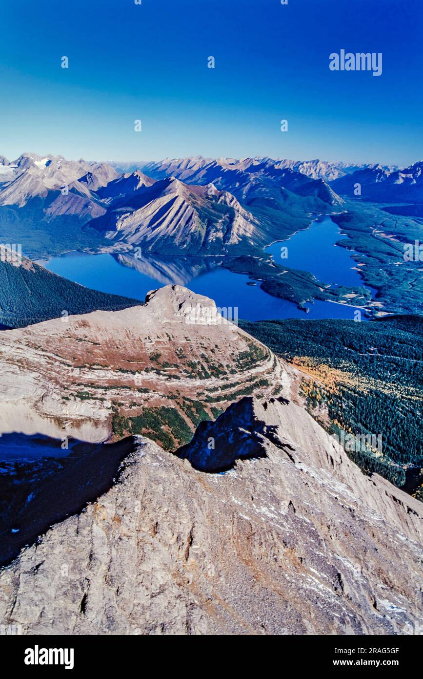 Aerial image of Kananaskis Range, park, Alberta, Canada Stock Photo - Alamy