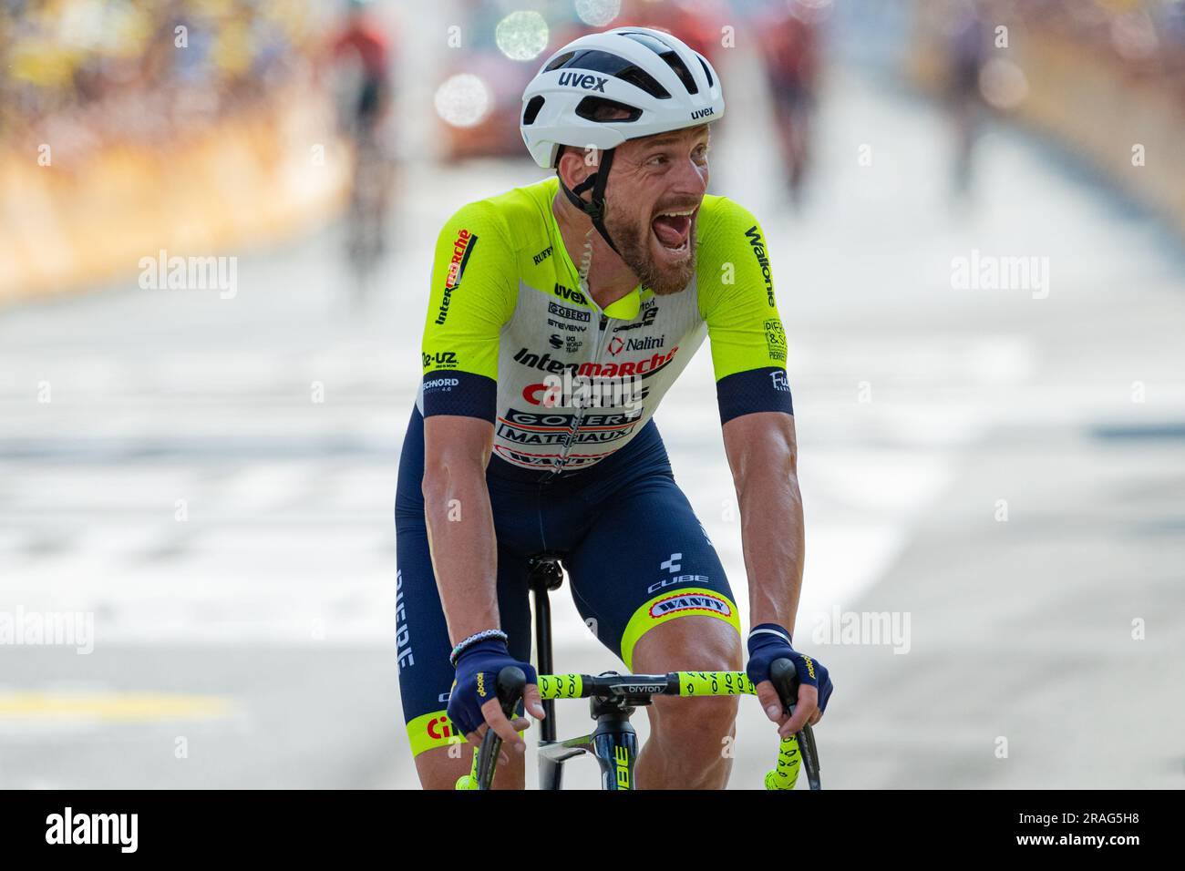 Bayonne, Basque Country, France, 3rd Jul 2023, ADRIEN PETIT of ...