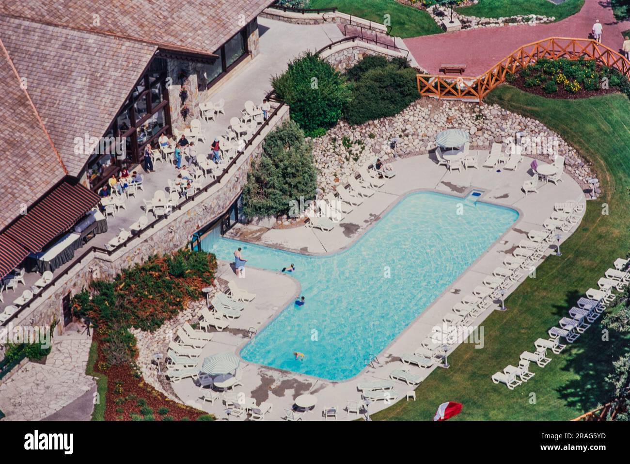 Aerial image of the Jasper National Park area, Alberta, Canada Stock ...