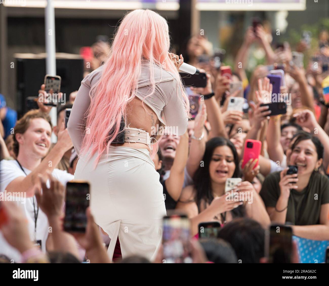 New York, NY, USA. 30th June, 2023. Karol G on stage for NBC Today Show Concert Series with ...