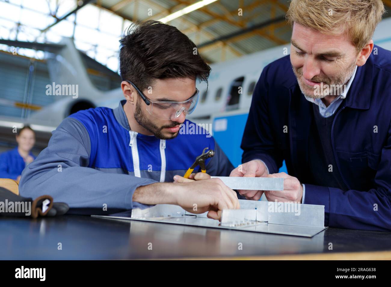 Aircraft engineer tablet hi-res stock photography and images - Alamy