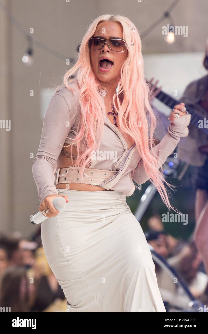 New York, NY, USA. 30th June, 2023. Karol G on stage for NBC Today Show Concert Series with ...
