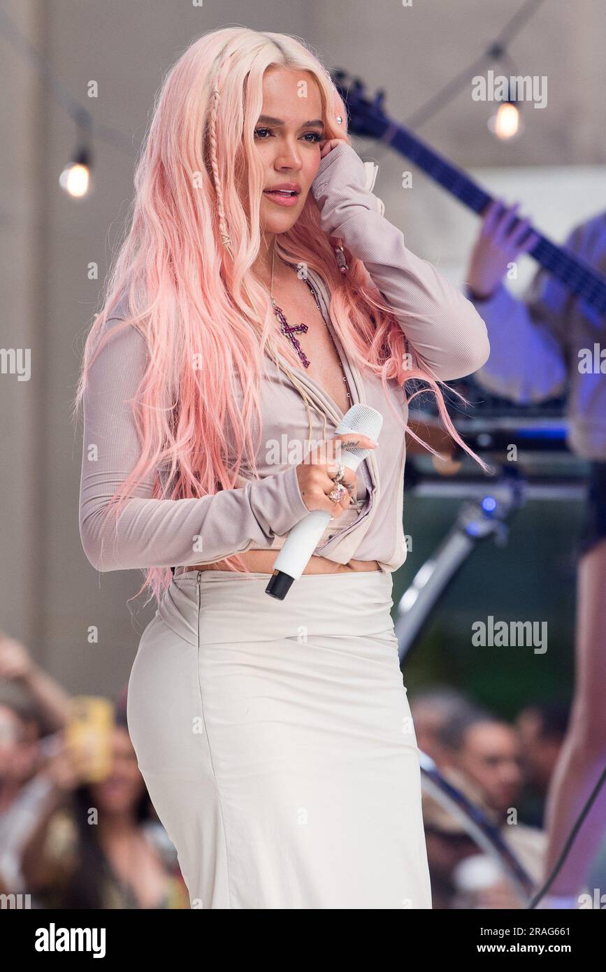New York, NY, USA. 30th June, 2023. Karol G on stage for NBC Today Show Concert Series with ...