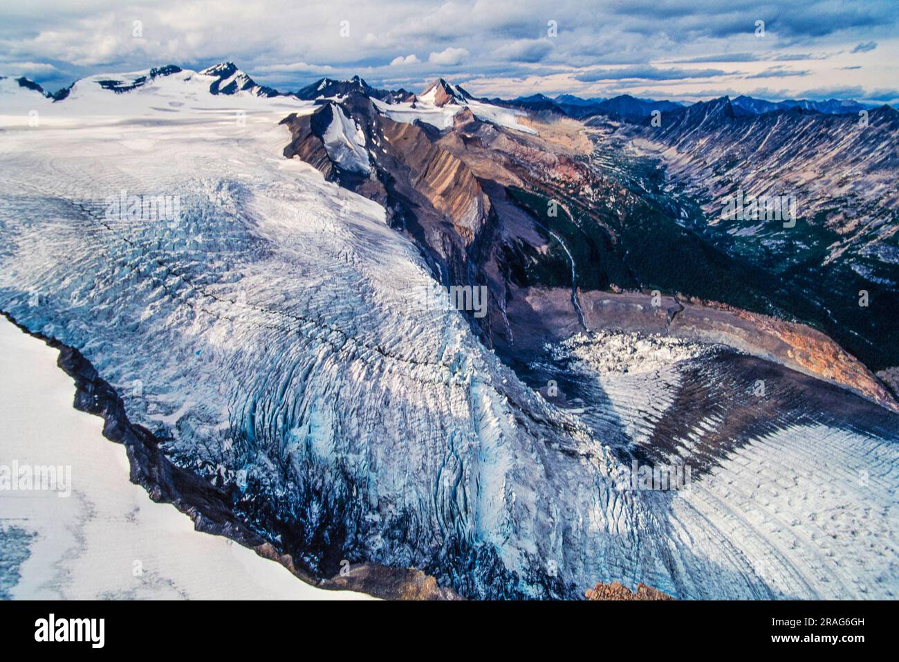 Image of the Resthaven Icefield Glacier, Jasper Park, Alberta Canada ...
