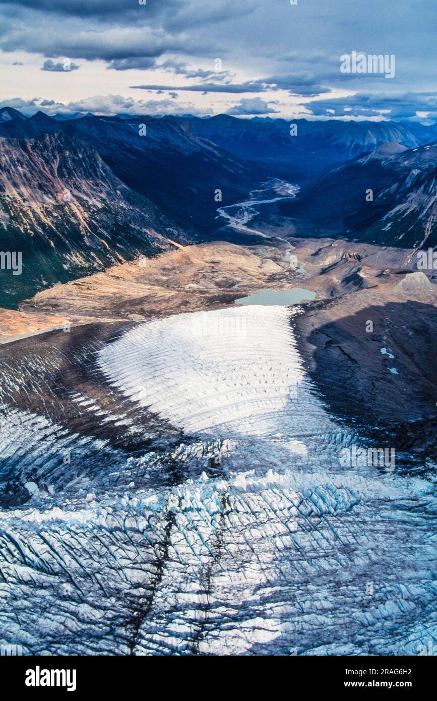 Image of the Resthaven Icefield Glacier, Jasper Park, Alberta Canada ...