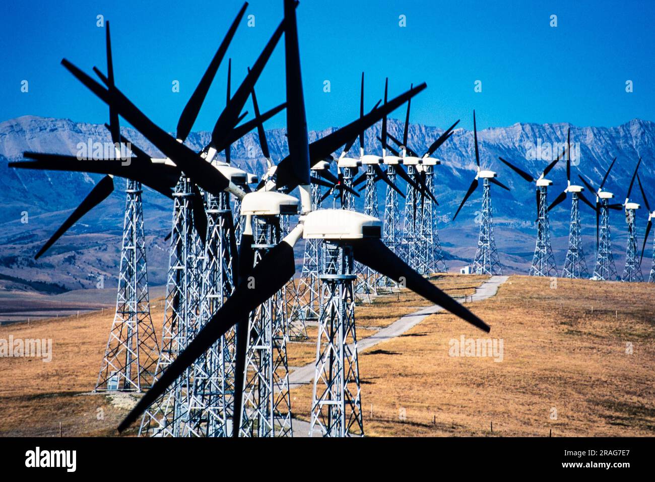 Alberta prairies windmill hi-res stock photography and images - Alamy
