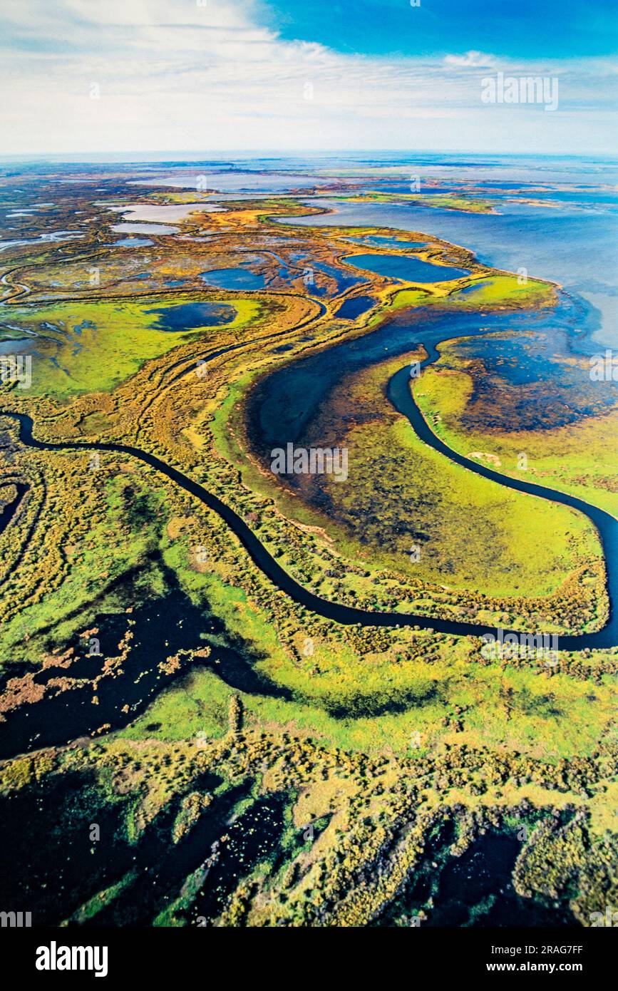 Aerial image of Wood Buffalo National Park, Alberta, Canada Stock Photo ...