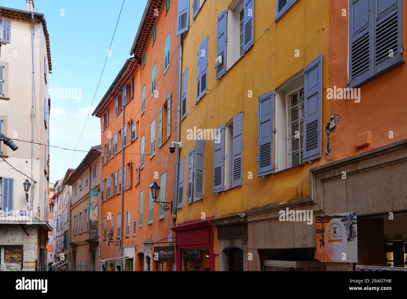 GRASSE, FRANCE -17 APR 2023- View of the town of Grasse, Provence Cote ...