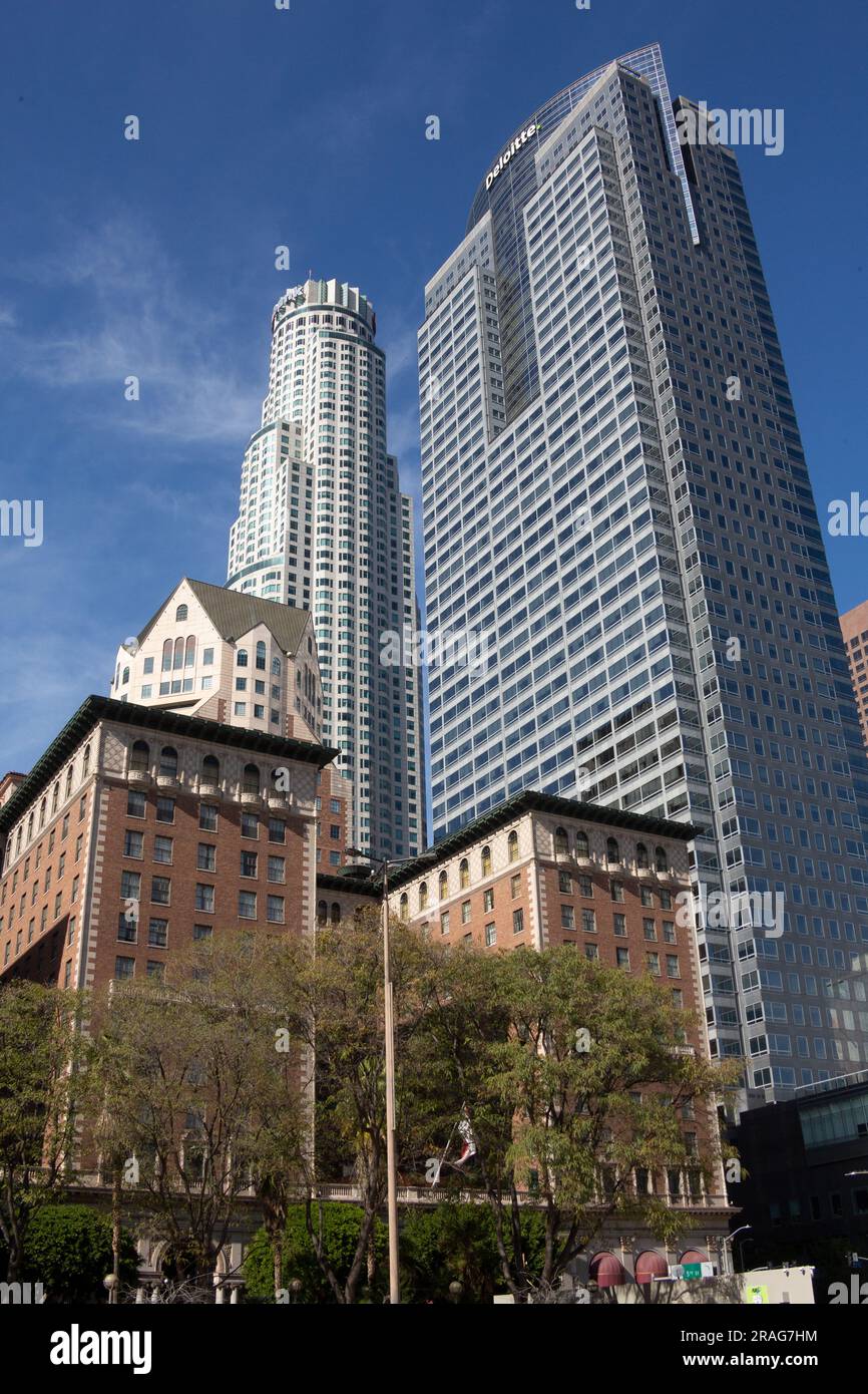 The Millenium Bilmore Hotel with the USBank Tower and Deloitte Tower in ...