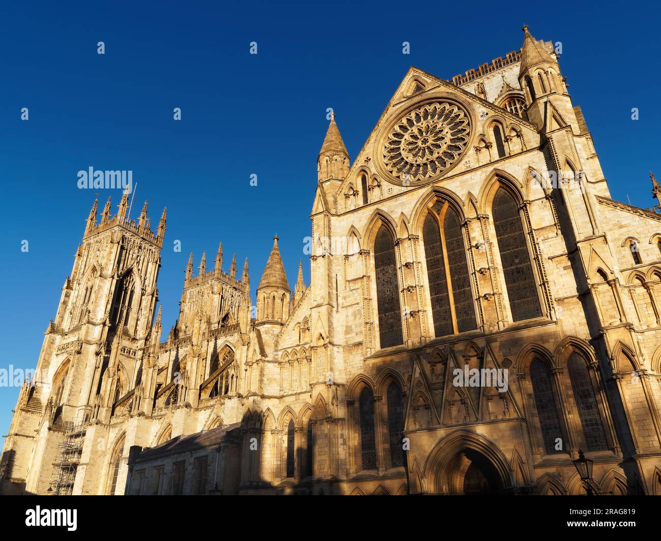 UK, North Yorkshire, York, South Face and West Towers Stock Photo - Alamy