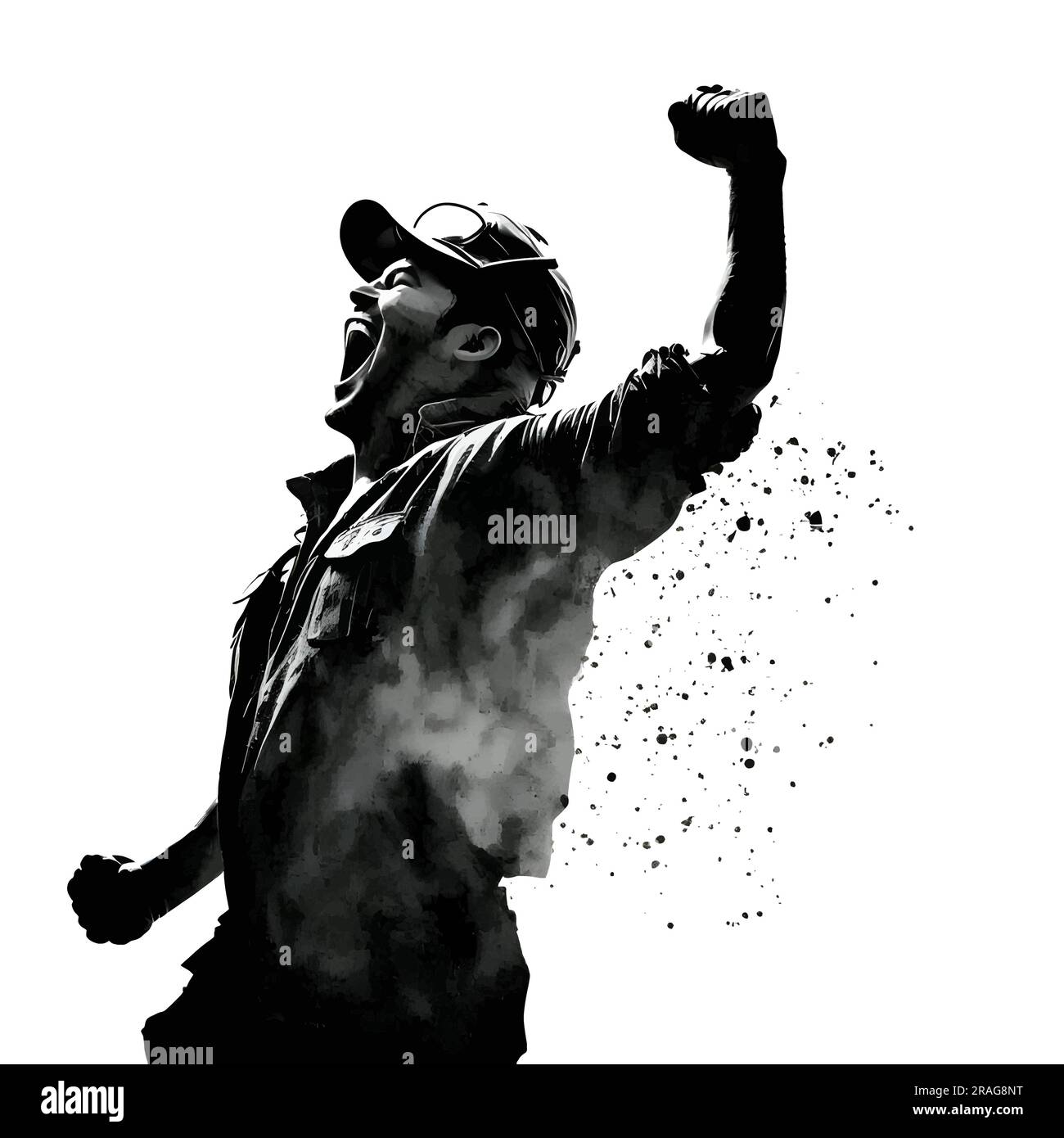 Angry people silhouette Cut Out Stock Images & Pictures - Alamy