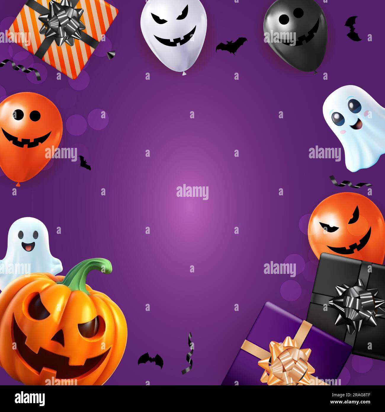 Halloween Spooky Background. Vector Illustration Stock Vector Image ...