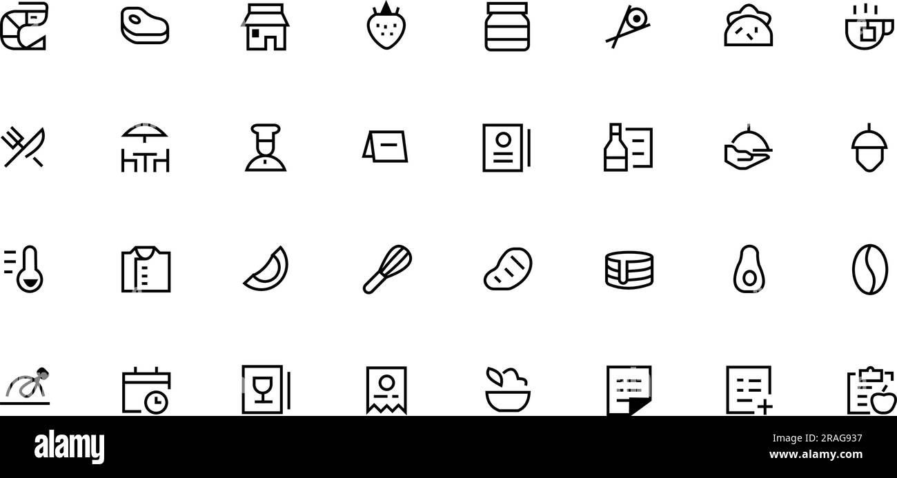 Food and Cooking icon set, vector illustration Stock Vector Image & Art ...
