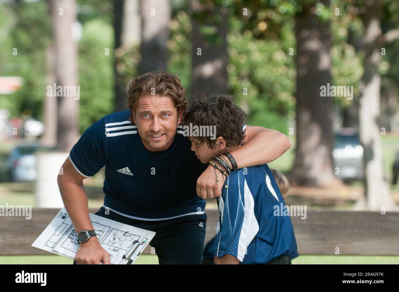 Los Angeles. CA. USA. Gerard Butler and Noah Lomax in the ©FilmDistrict ...