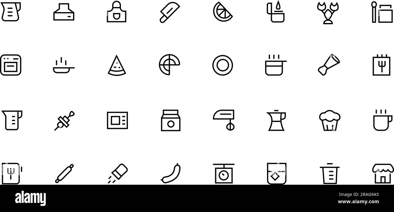 Food and Cooking icon set, vector illustration Stock Vector Image & Art ...