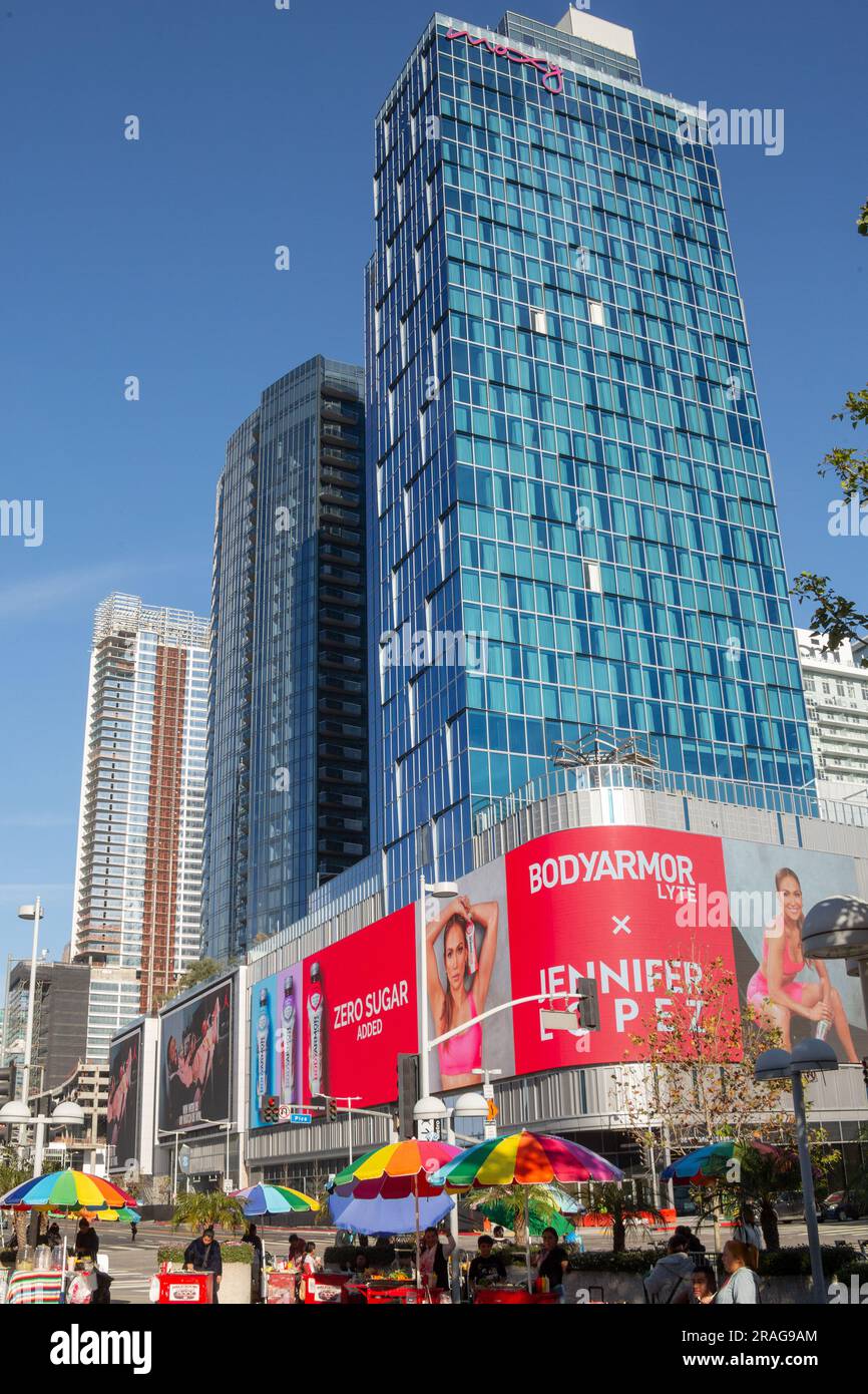 Moxy, Circa LA and the unfinished Oceanwide complex at L.A. Live in ...