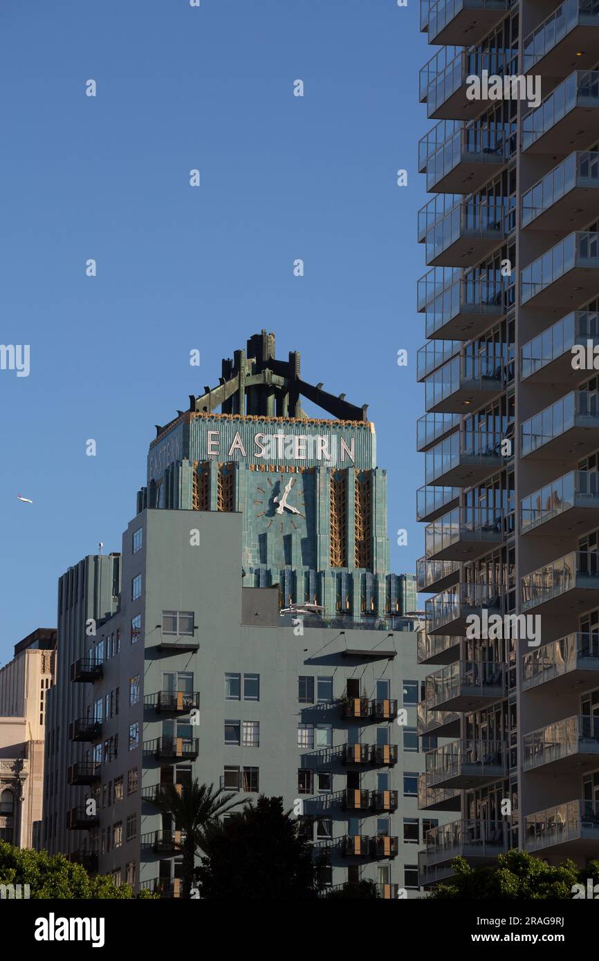 The Eastern Columbia Building in Downtown Los Angeles, CA, USA Stock ...