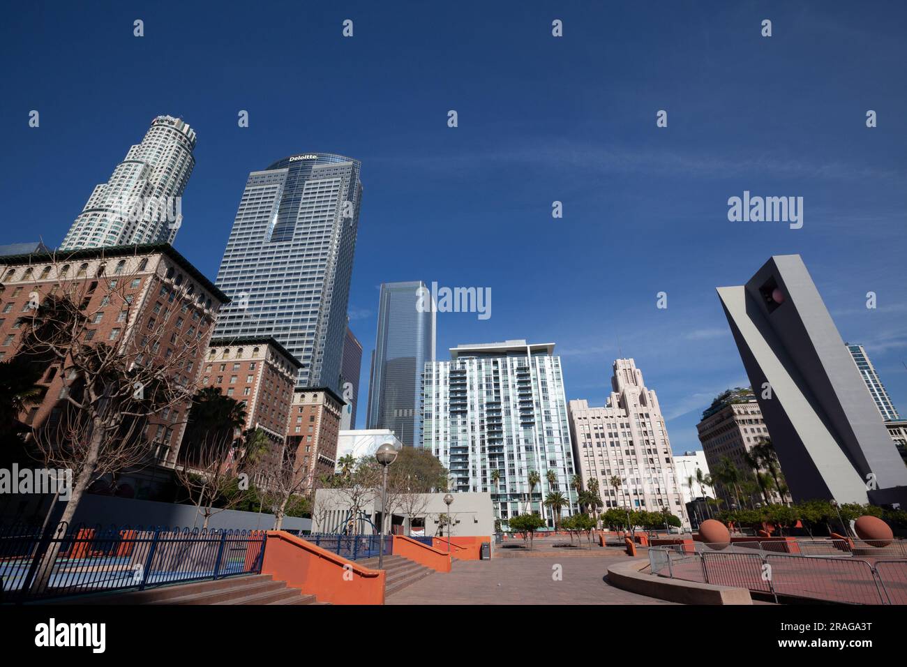 The Millenium Bilmore Hotel with the USBank Tower and Deloitte Tower in ...