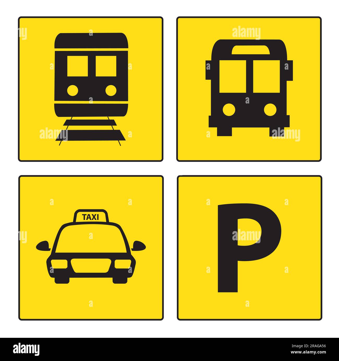 Yellow taxi car airport Cut Out Stock Images & Pictures - Alamy