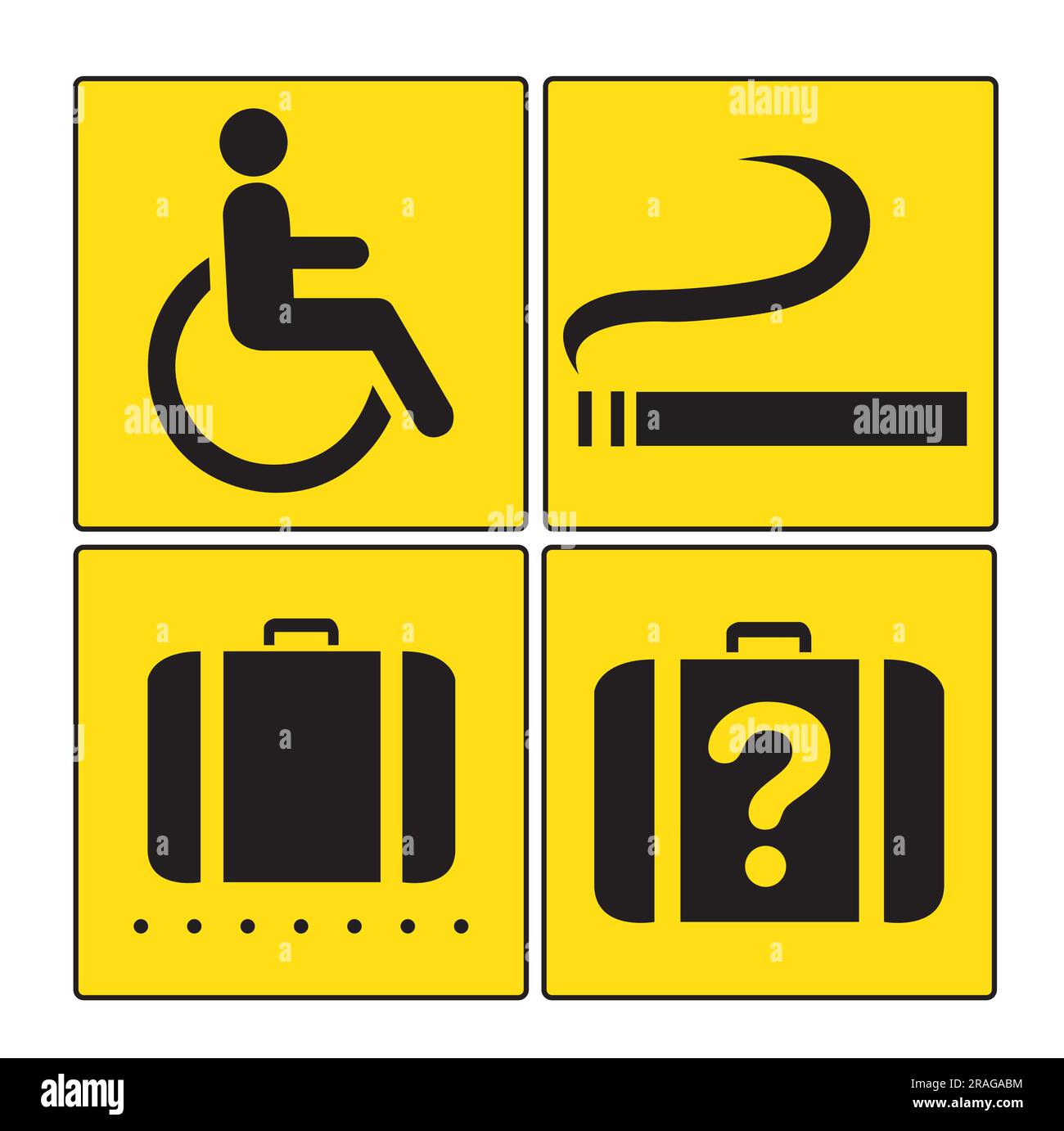 Airport signs Stock Vector Images - Alamy
