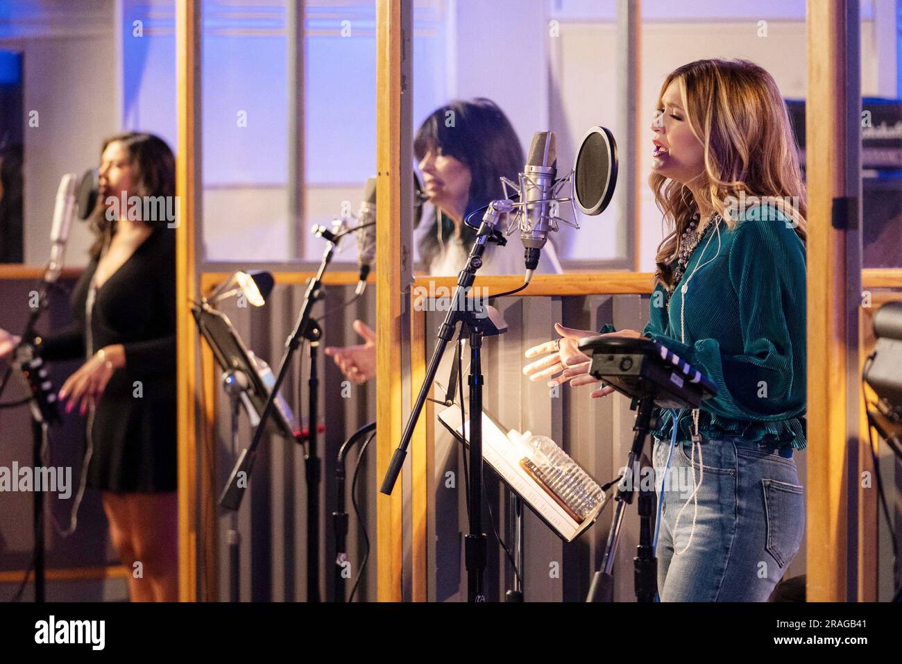 ANTHEM, from left: La Dona, Joy Harjo, Charity Bowden, 2023. ph: Kevin ...