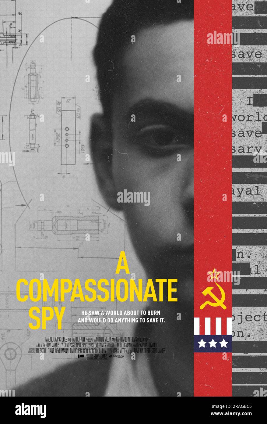 A COMPASSIONATE SPY, poster, Ted Hall, 2022. © Magnolia Pictures ...