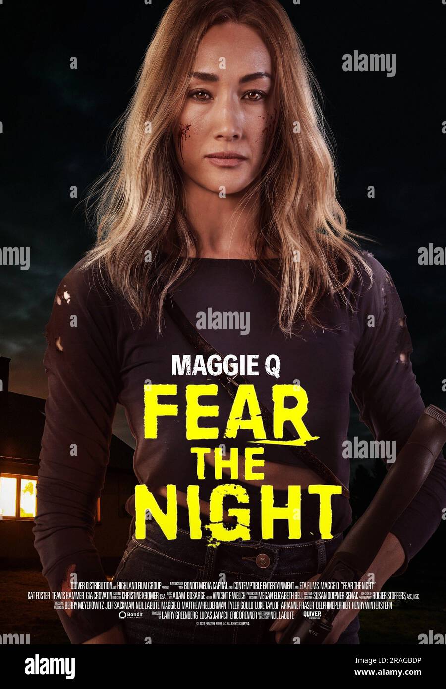 FEAR THE NIGHT, poster, Maggie Q, 2023. © Quiver Distribution ...