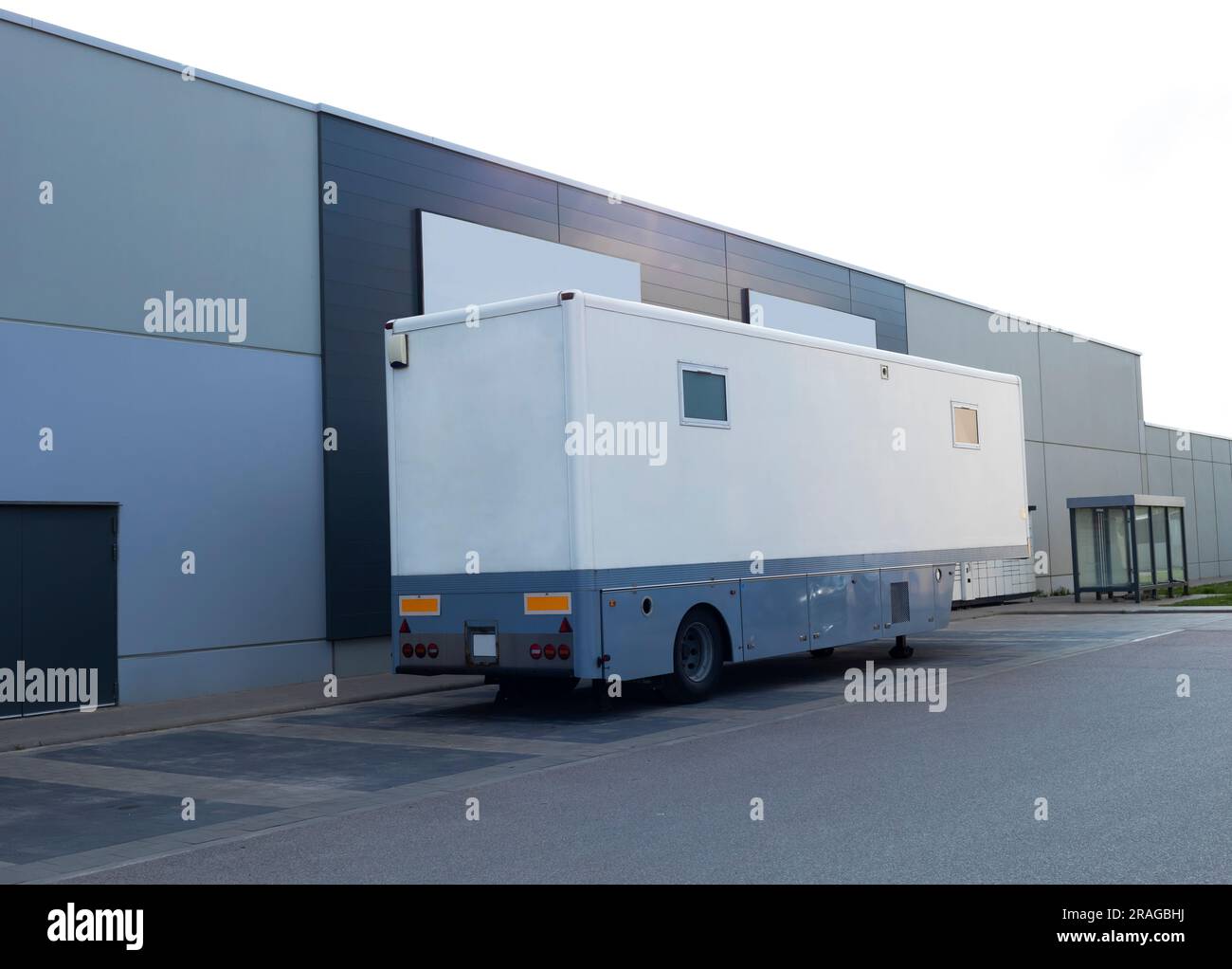 Lab On Wheels, Mobile Medical Center, Laboratory. White Truck, Bus On ...