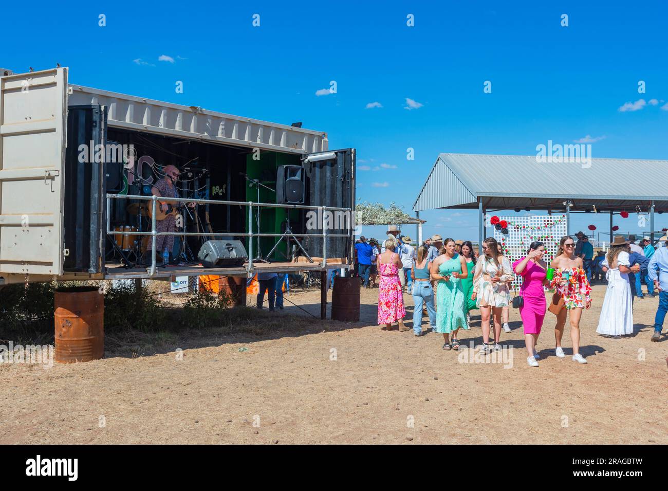 Ladies' Day at the Brunette Downs ABC Amateur Bush races, a traditional ...