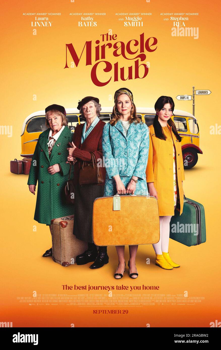 THE MIRACLE CLUB, poster, from left: Kathy Bates, Maggie Smith, Laura ...