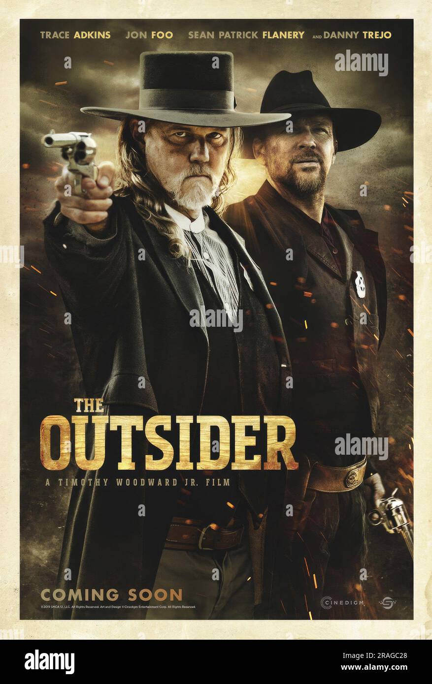 THE OUTSIDER, advance poster, from left: Trace Adkins, Sean Patrick ...