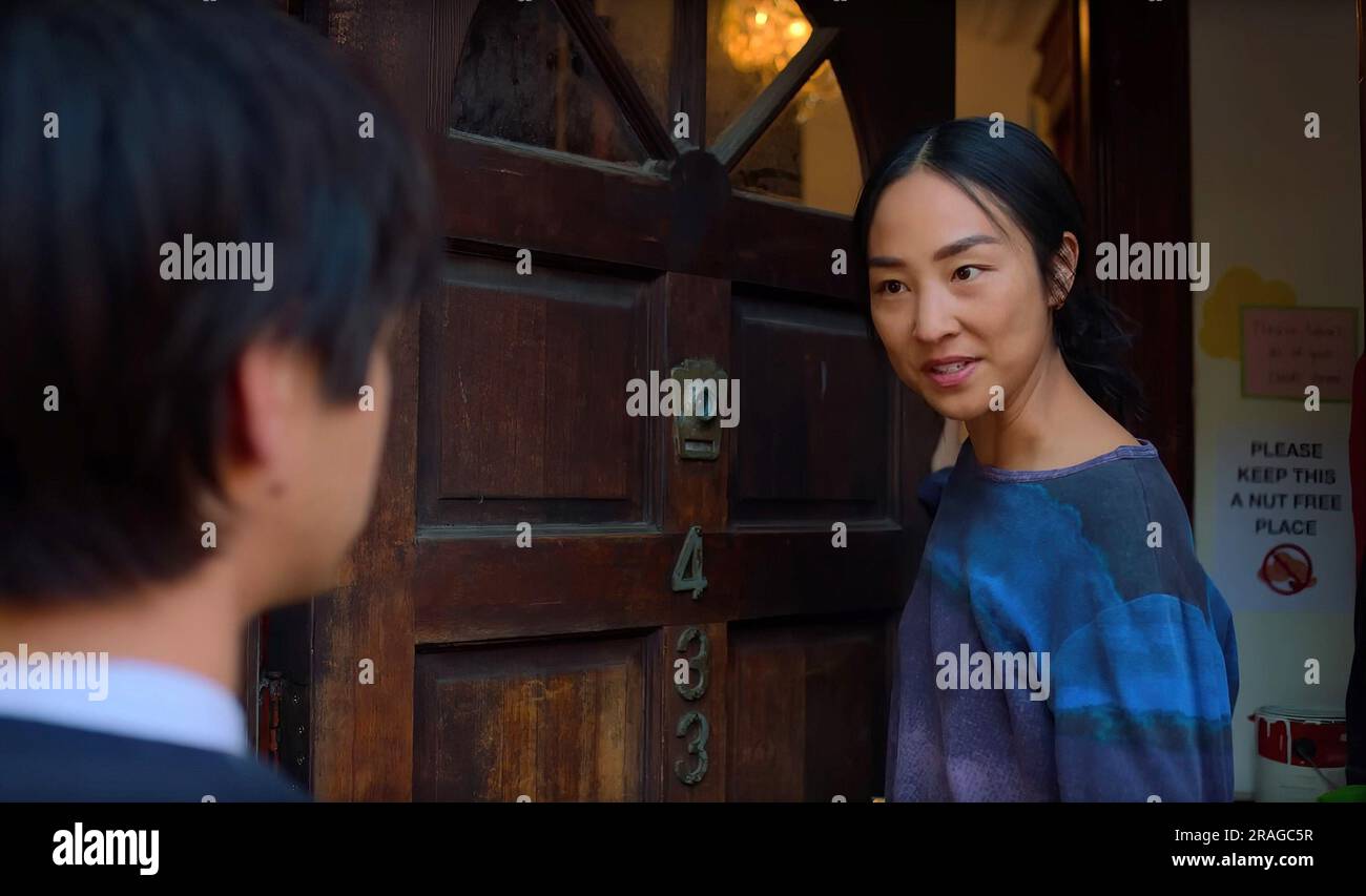 PROBLEMISTA, from left: Julio Torres, Greta Lee, 2023. © A24 / Courtesy ...