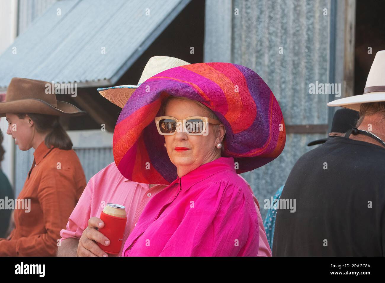 Mature woman races hat hi-res stock photography and images - Alamy