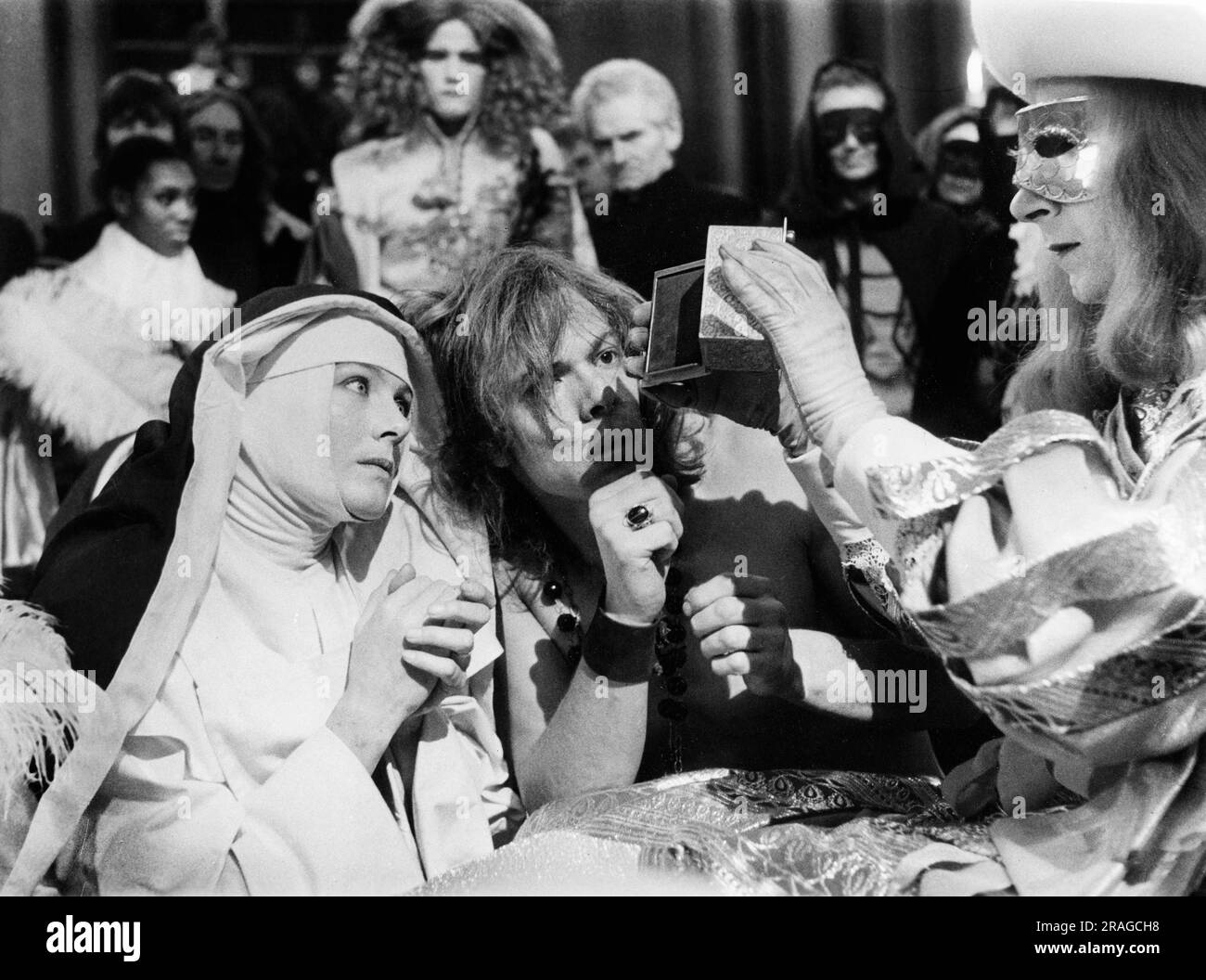 Vanessa Redgrave (left)on-set of the Film, "The Devils", Warner Bros ...