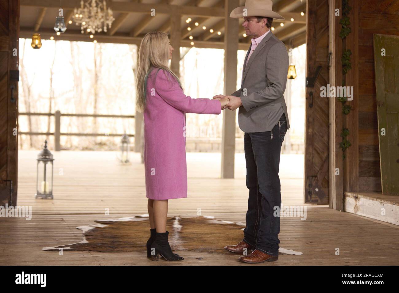 FARMER WANTS A WIFE, from left: Ashley Rader, 'farmer' Landon Heaton ...