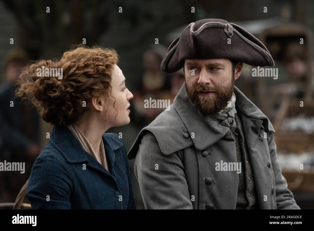 OUTLANDER, from left: Sophie Skelton, Richard Rankin The Happiest Place ...