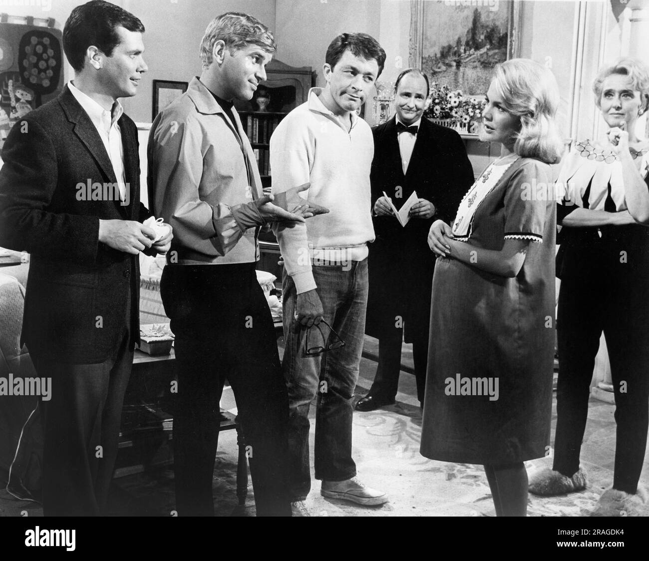 Dwayne Hickman, Dick Kallman, Bill Bixby, Sandra Dee, Celeste Holm, on ...