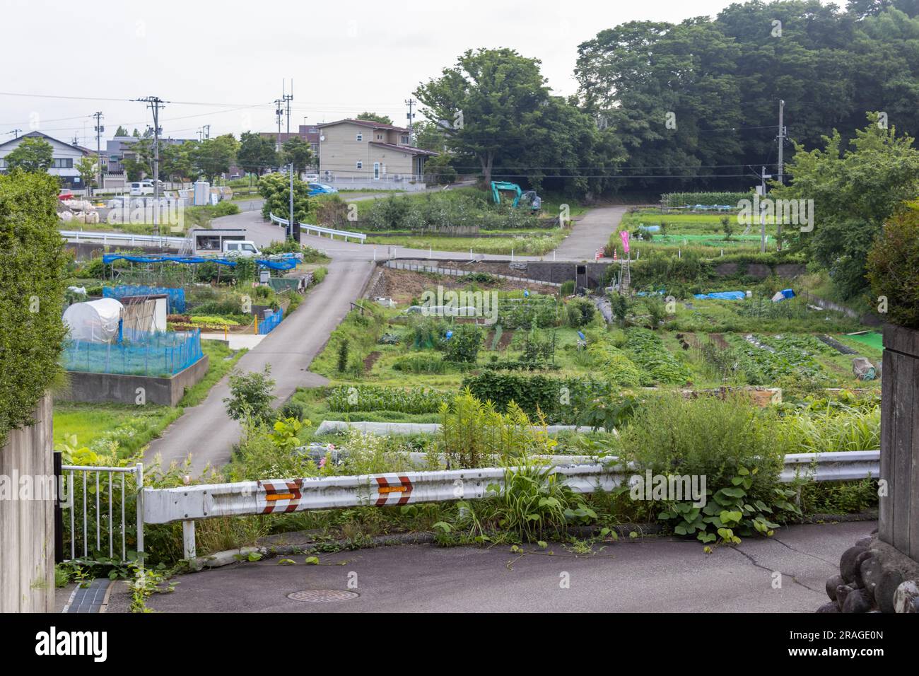 Farmland at Yamashina village in the hills outside Kanazawa, Japan Stock Photo - Alamy