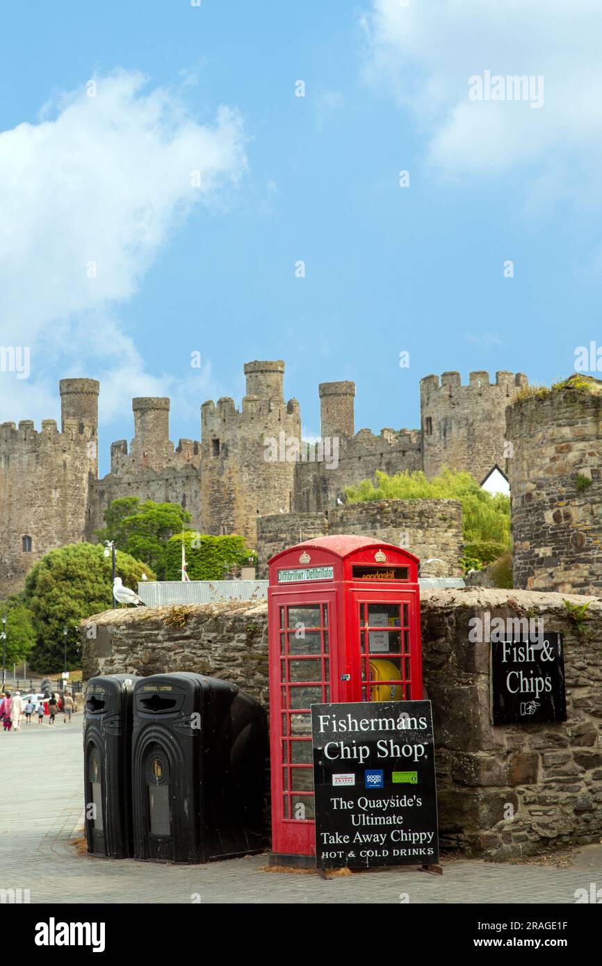 Conway castle North Wales Stock Photo - Alamy