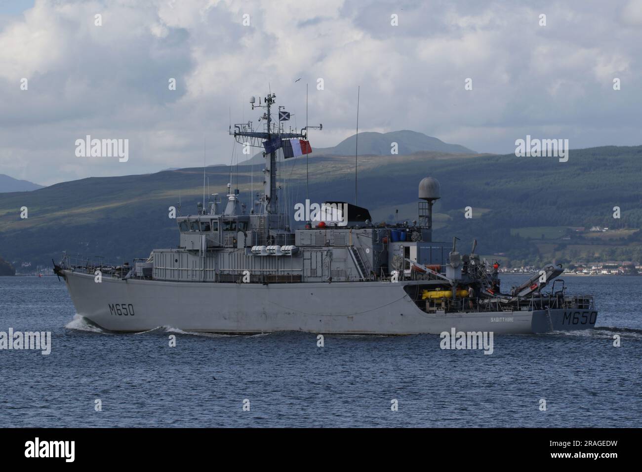 FS Sagittaire (M650), an Eridan-class (or Tripartite) mine ...