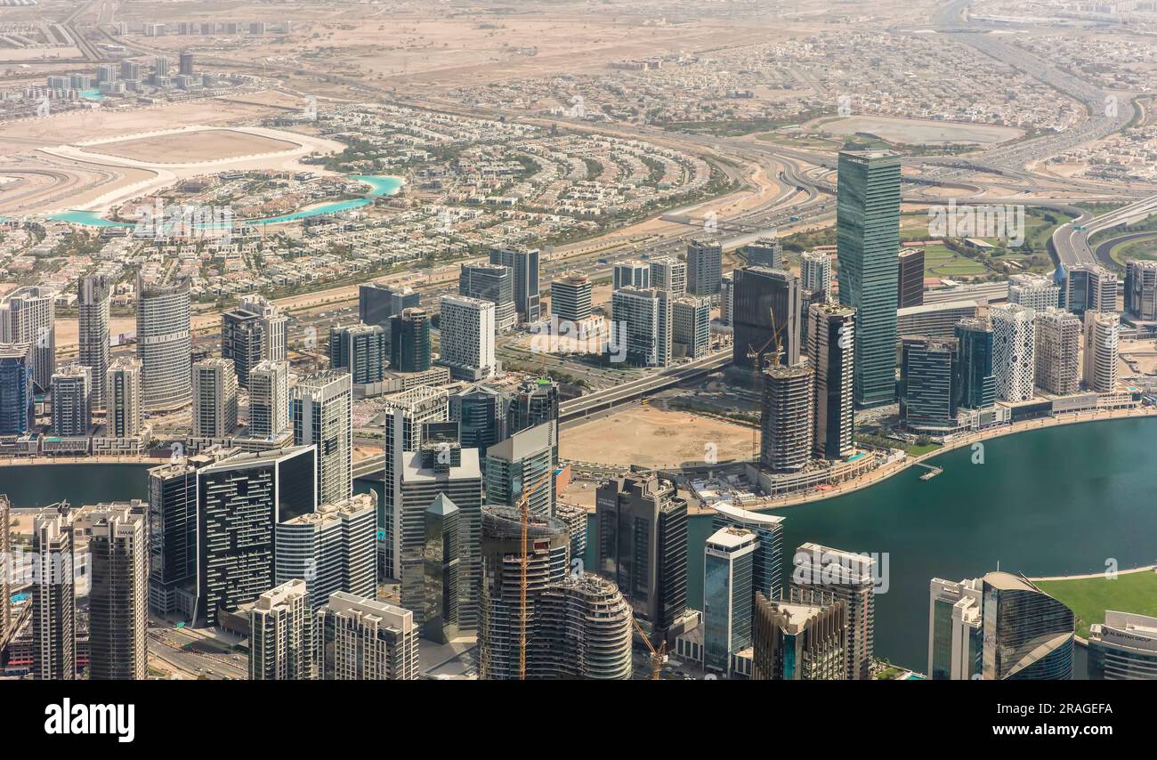 Dubai aerial view hi-res stock photography and images - Alamy
